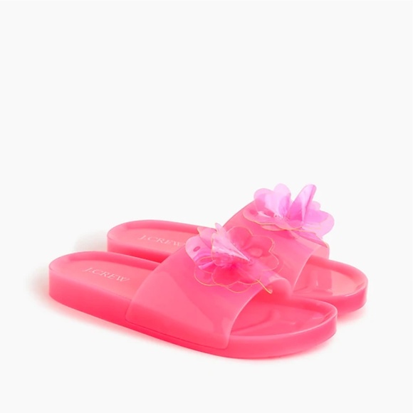 J. Crew | Shoes | Jcrew Pink Blossom Pool Slidesj2777neon Azalea | Poshmark
